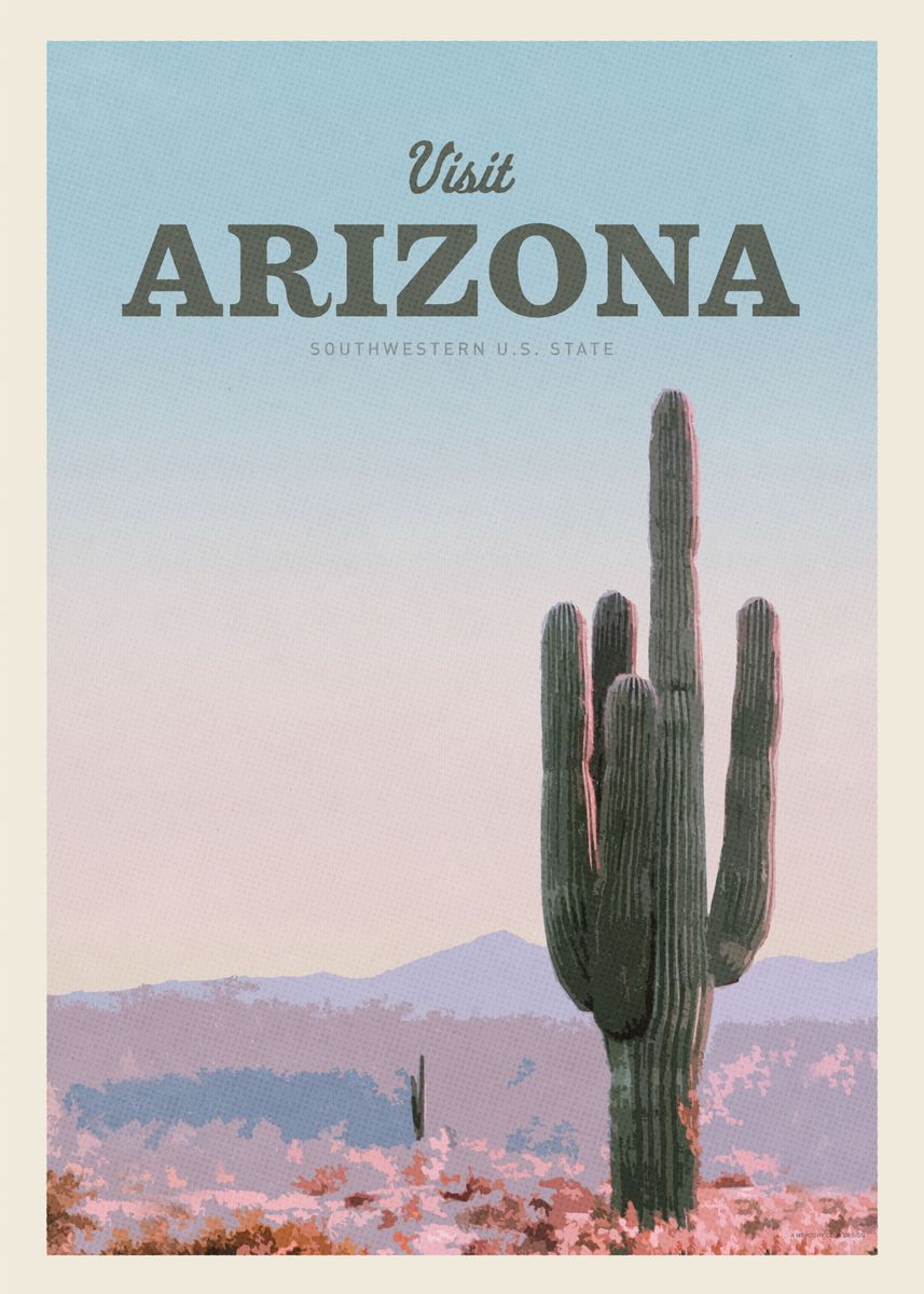 'Visit Arizona' Poster by Mercury Club | Displate