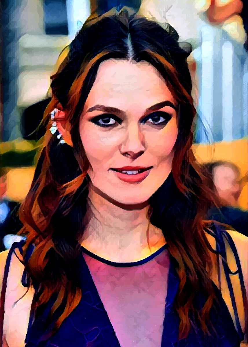 'Keira Portrait Panting ' Poster by Rozi Art | Displate