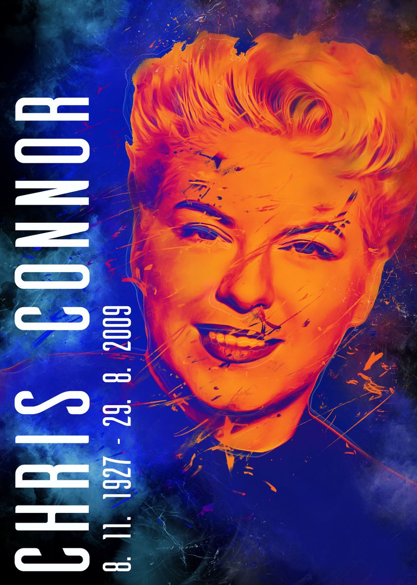 'Chris Connor' Poster, picture, metal print, paint by Petra ...