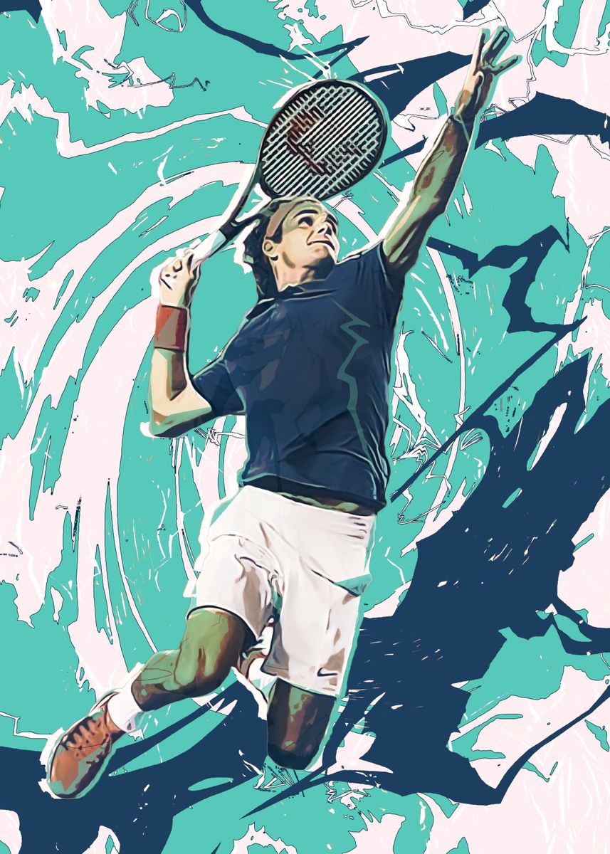 'Roger Federer' Poster, picture, metal print, paint by Mehai Designs ...