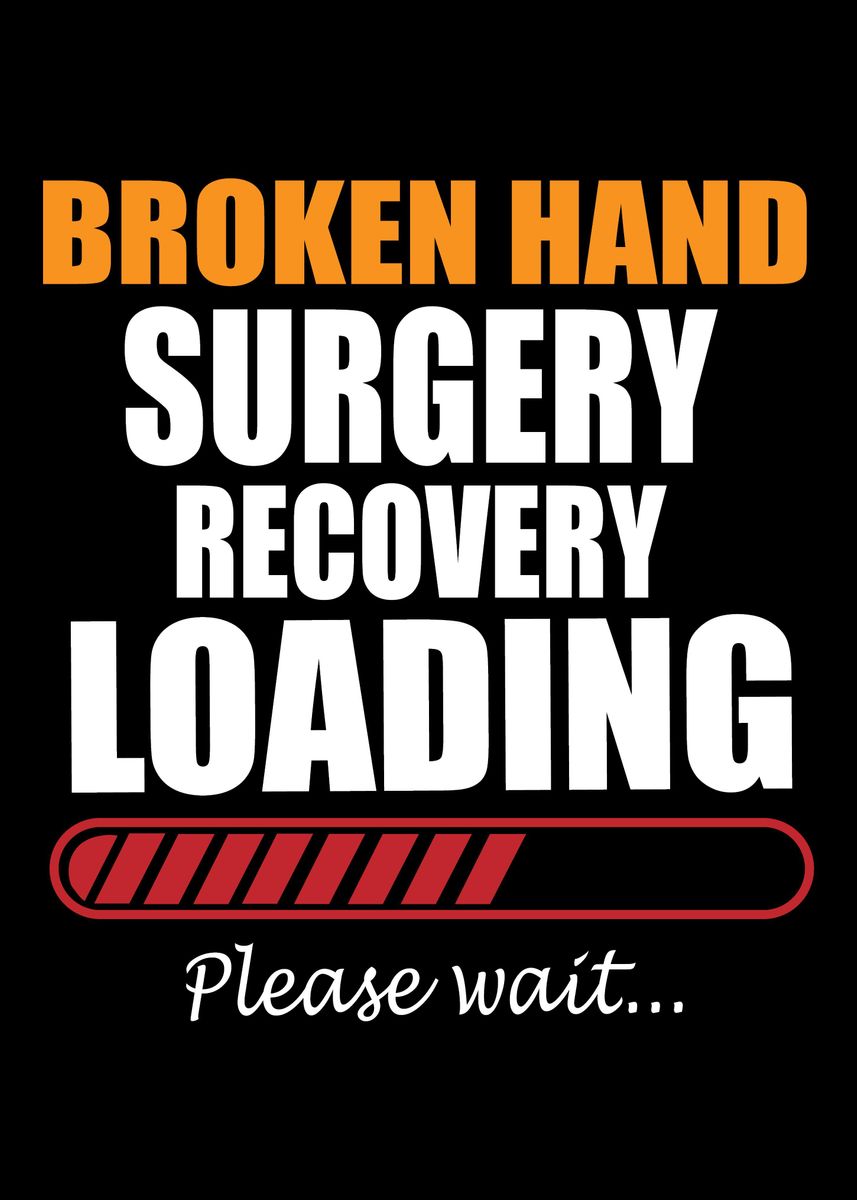 'Broken Hand Fractured Hand' Poster by BobbyBubble | Displate