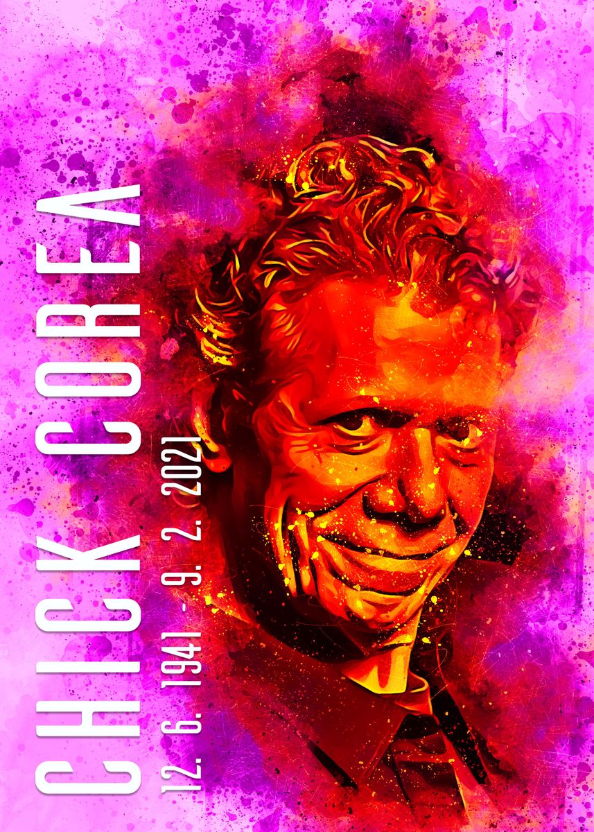 'Chick Corea' Poster by Petra Rommelfanger | Displate