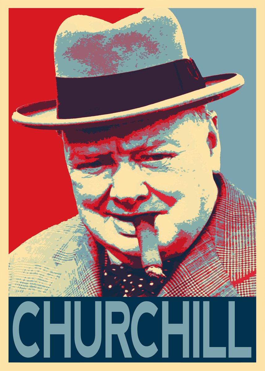 'Churchill' Poster by Nick Lopez | Displate