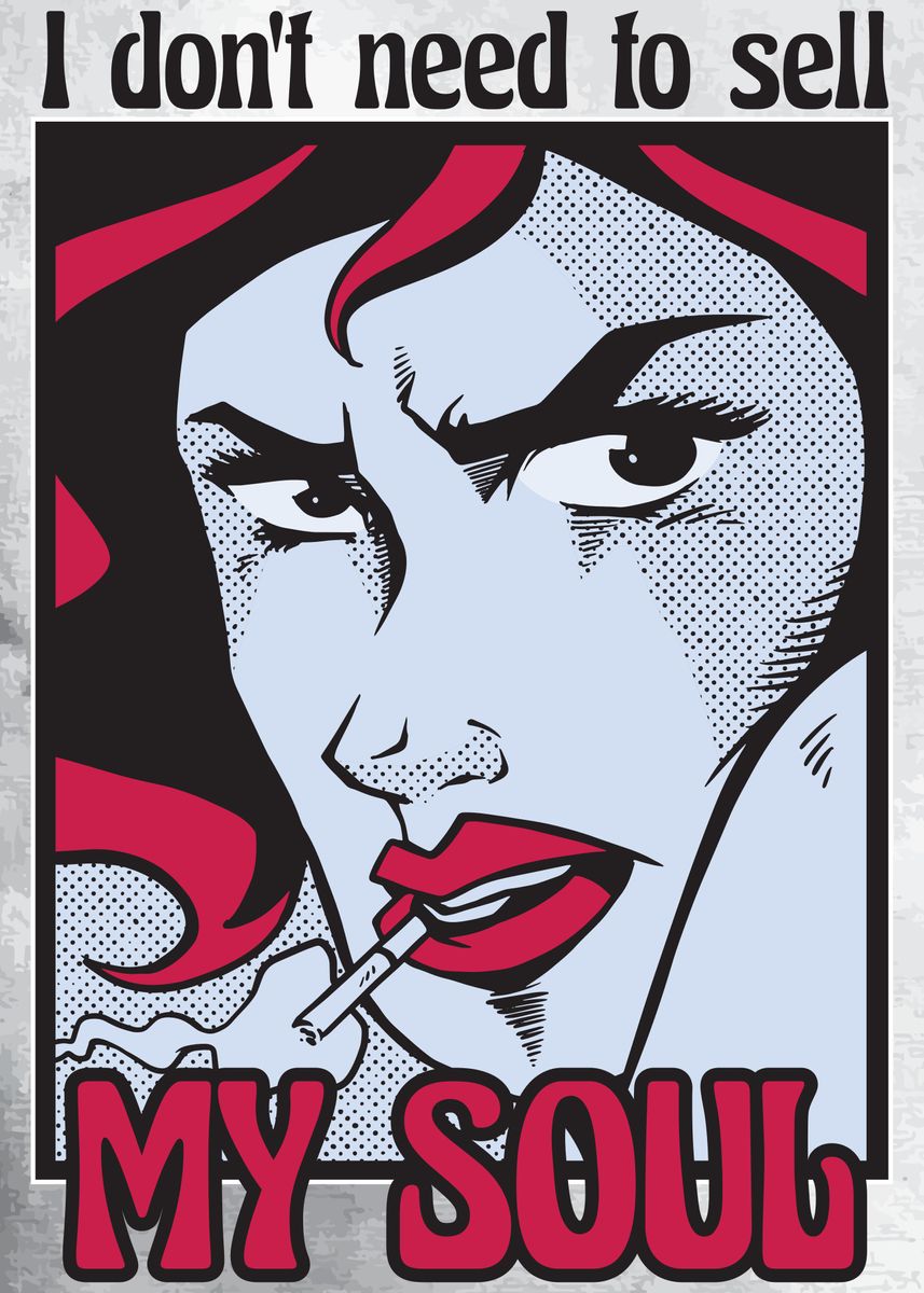 'Sell Soul Pop Art' Poster, picture, metal print, paint by StonerPlates ...