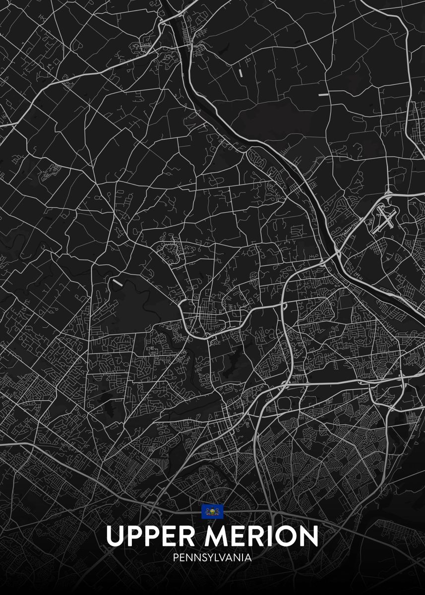 'Upper Merion PA' Poster, picture, metal print, paint by IMR Designs ...