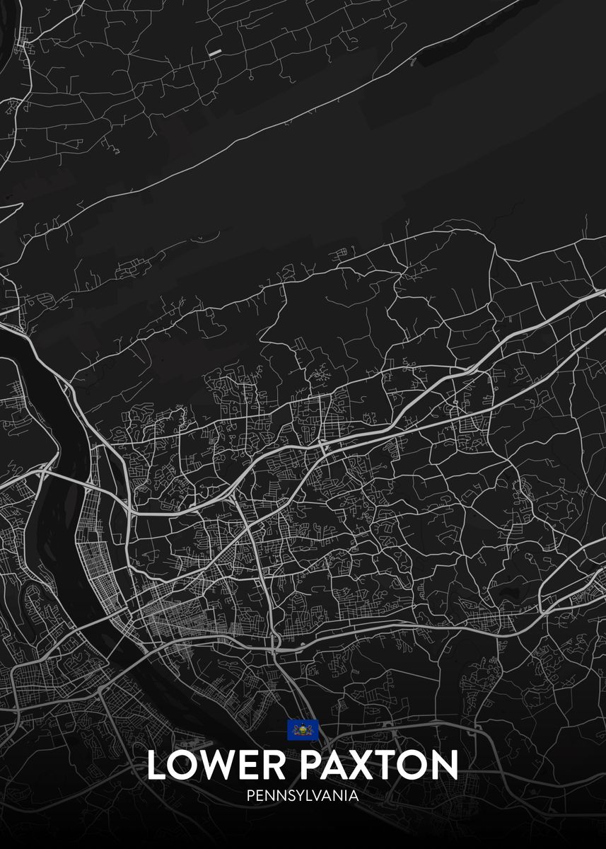 'Lower Paxton PA' Poster, picture, metal print, paint by IMR Designs ...