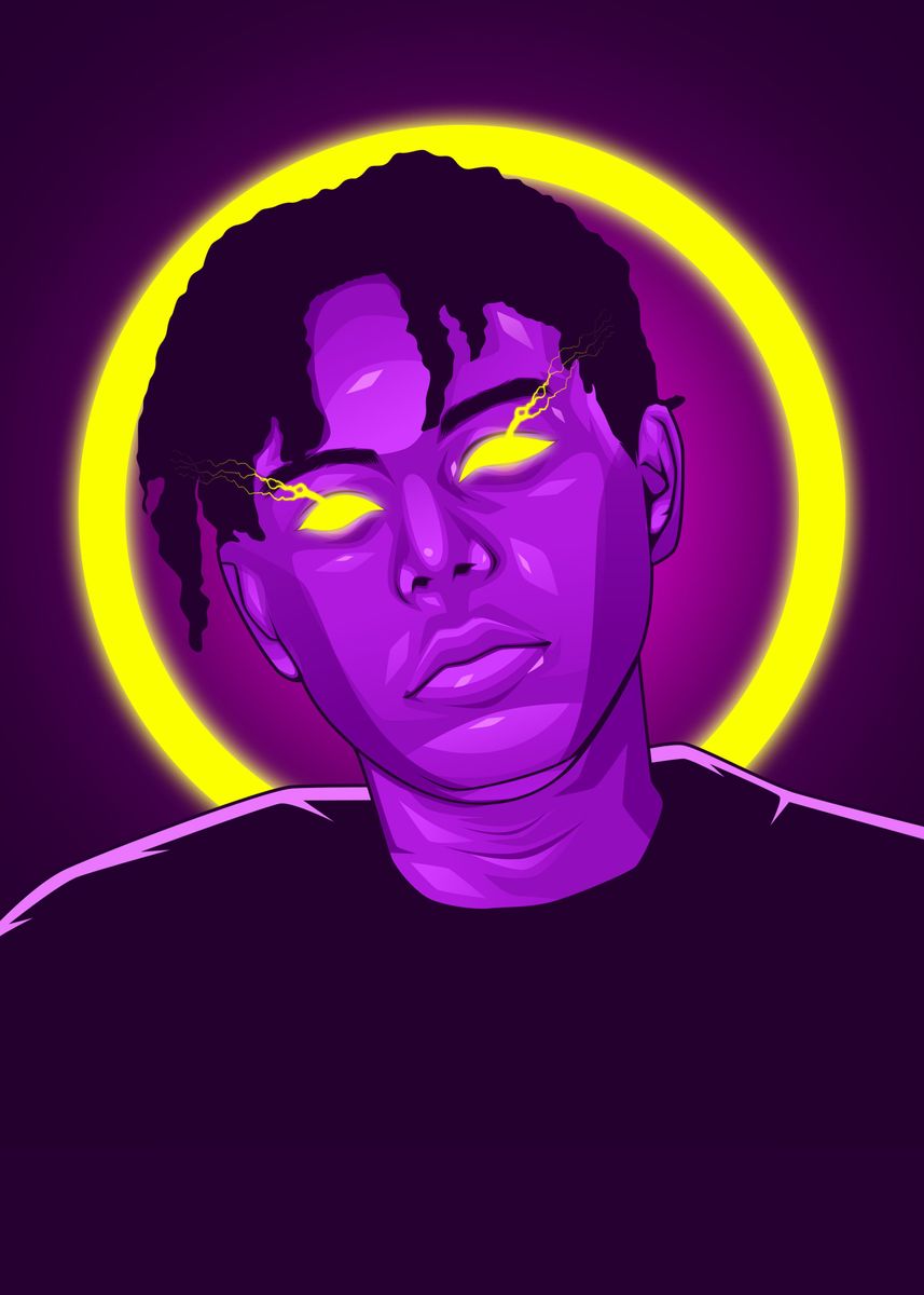 'Cordae Rapper' Poster, picture, metal print, paint by Colorize Studio ...