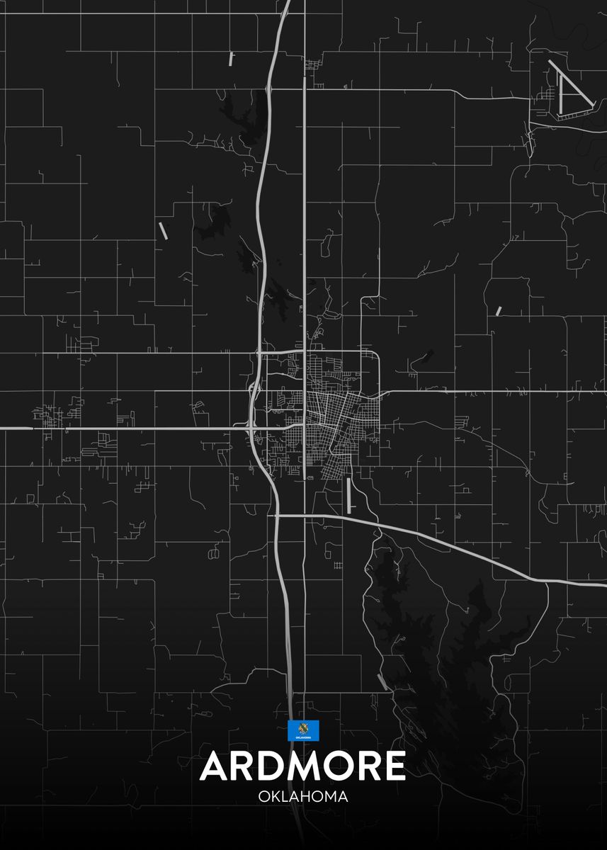 'Ardmore OK' Poster, picture, metal print, paint by IMR Designs | Displate