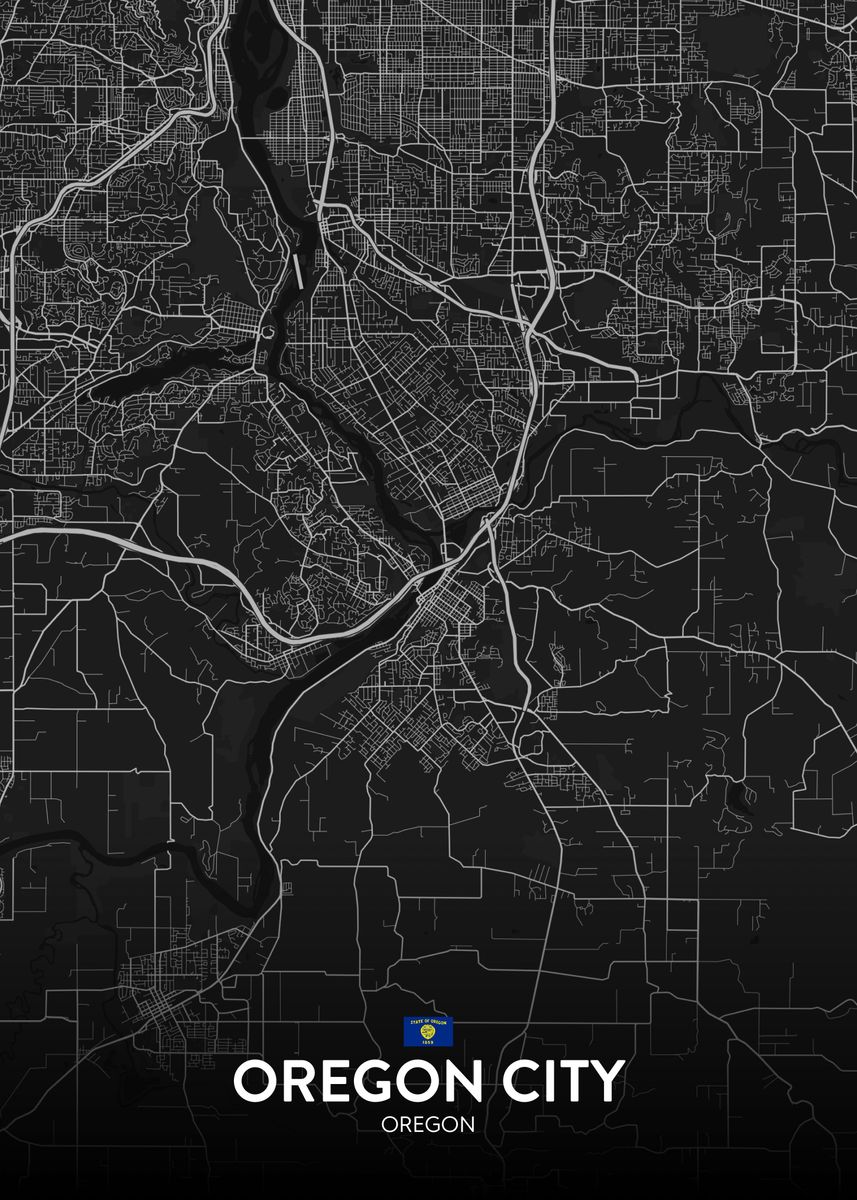 'Oregon City OR' Poster by IMR Designs | Displate