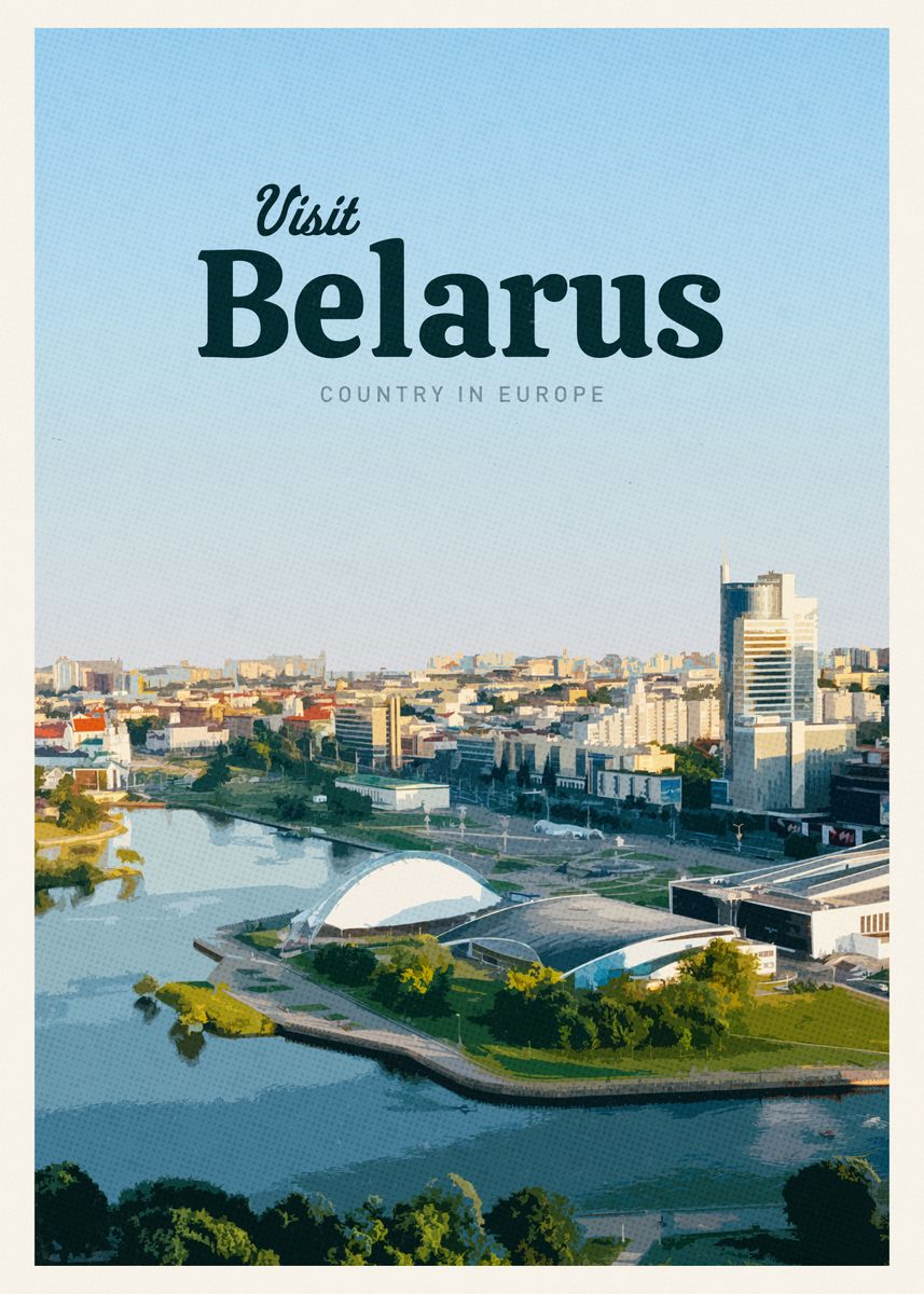 'Visit Belarus' Poster, picture, metal print, paint by Mercury Club ...