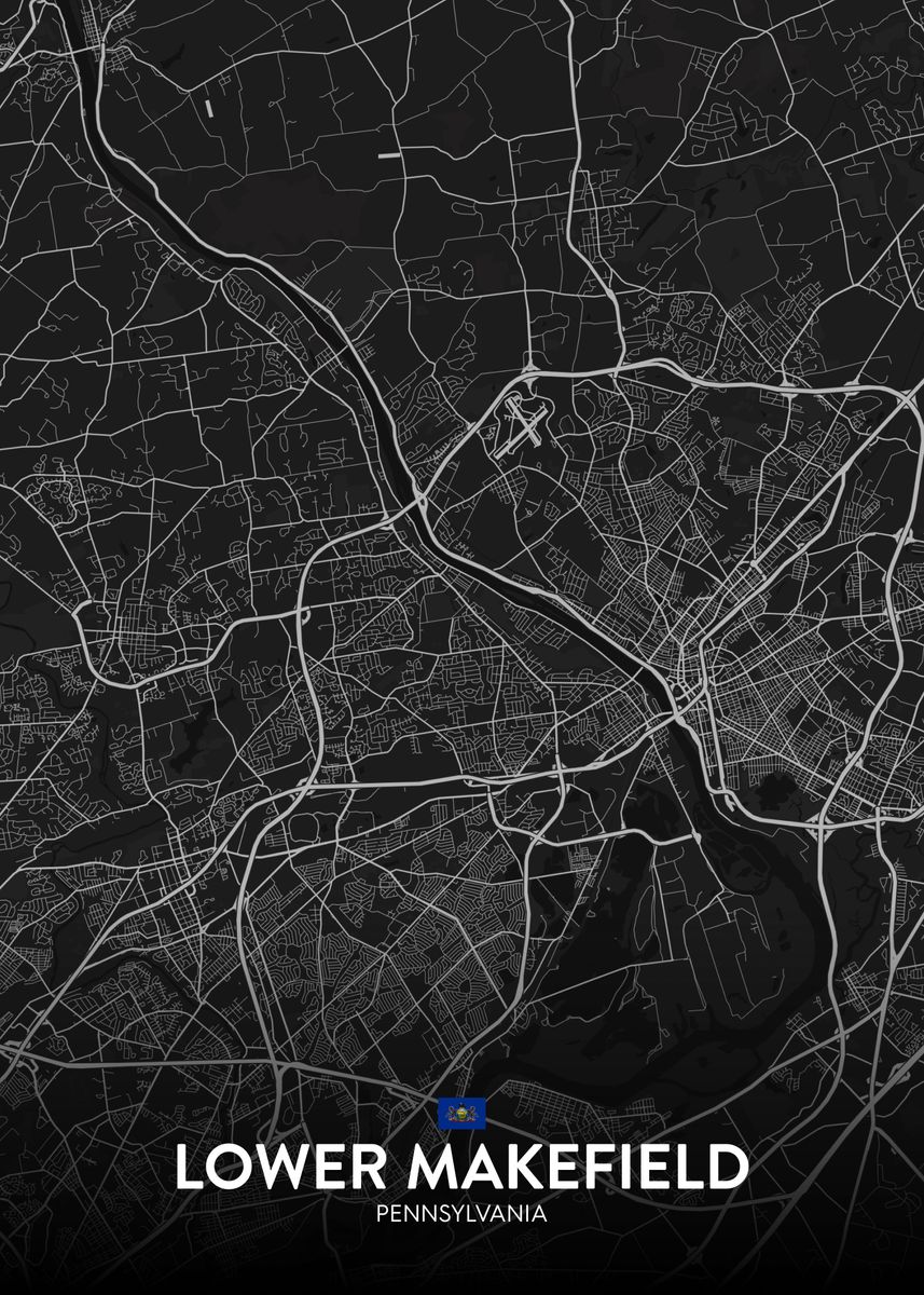 'Lower Makefield PA' Poster, picture, metal print, paint by IMR Designs ...