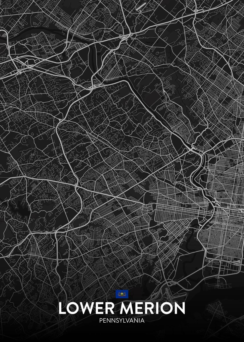 'Lower Merion PA' Poster by IMR Designs | Displate