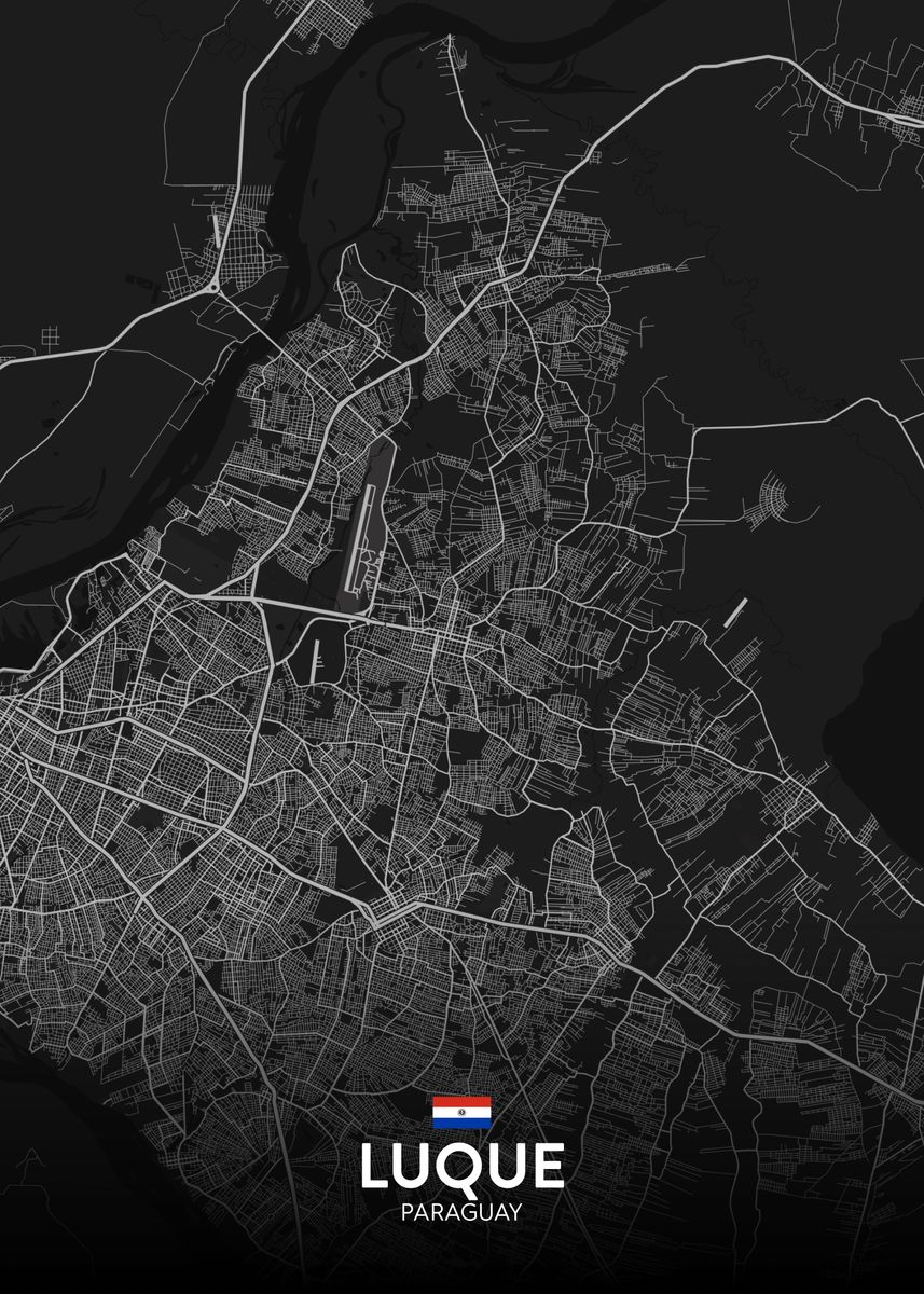 'Luque PY' Poster, picture, metal print, paint by IMR Designs | Displate