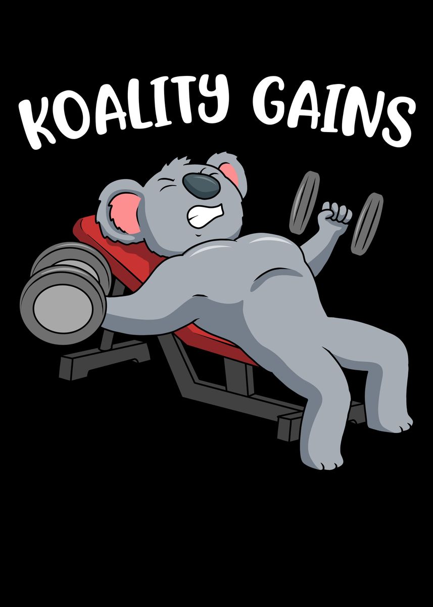 'Koality Gains' Poster, picture, metal print, paint by CatRobot | Displate