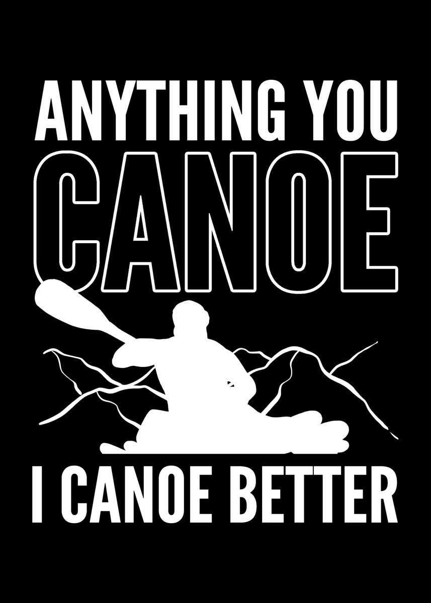 'Funny Canoeing' Poster, picture, metal print, paint by FunnyGifts ...