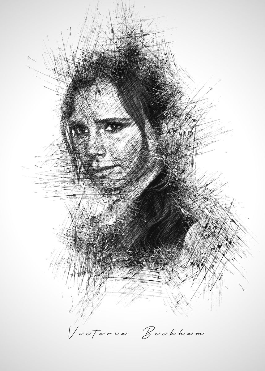 'Victoria Beckham' Poster by Clay Williams | Displate