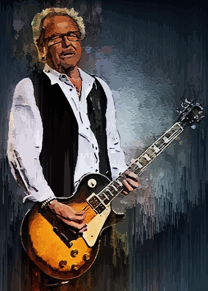 'mick Jones' Poster, picture, metal print, paint by Muhammad Irsan ...