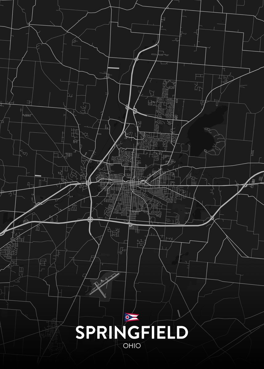 'Springfield OH' Poster by IMR Designs | Displate