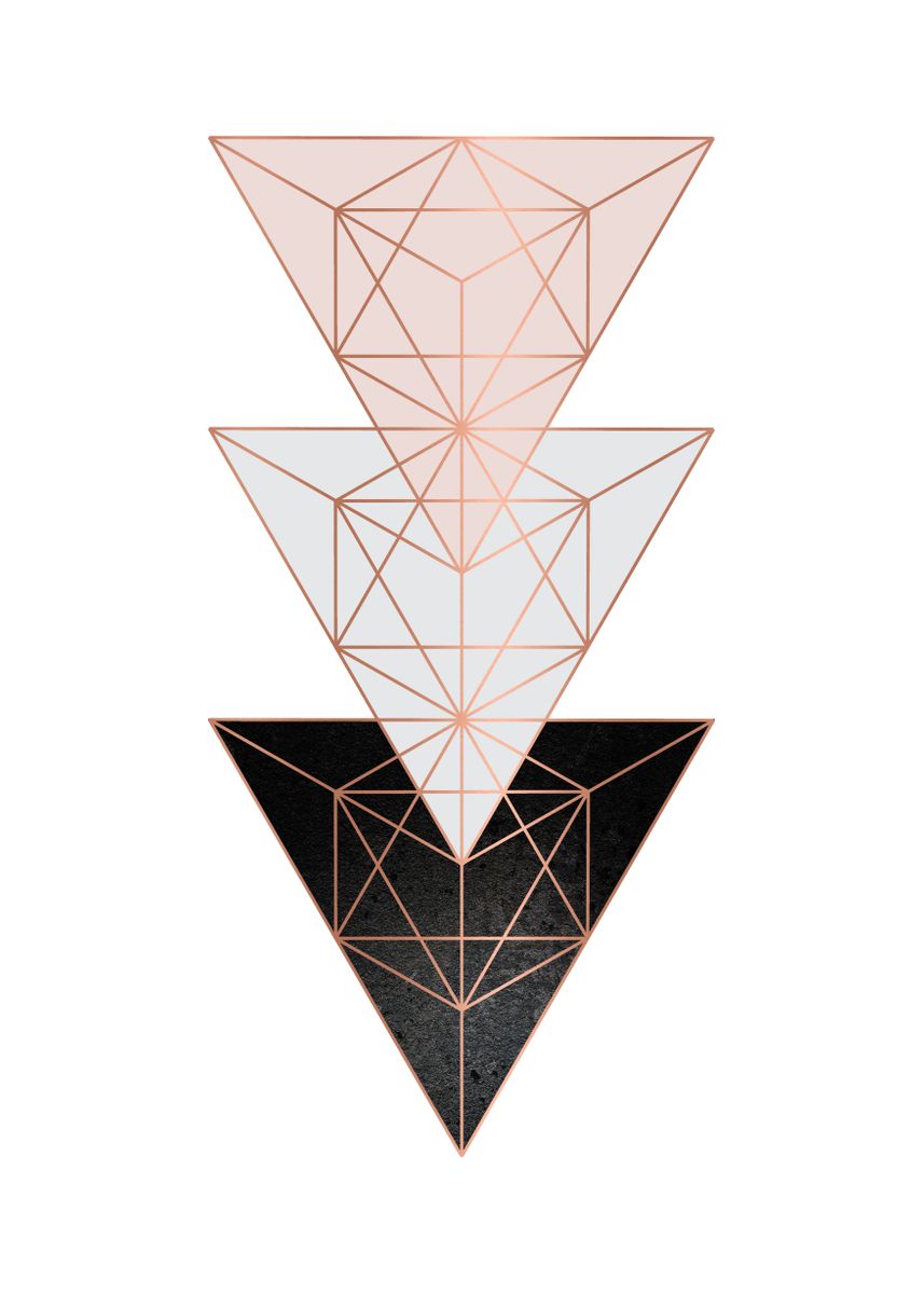 '3 Triangles' Poster by Urban Epiphany | Displate