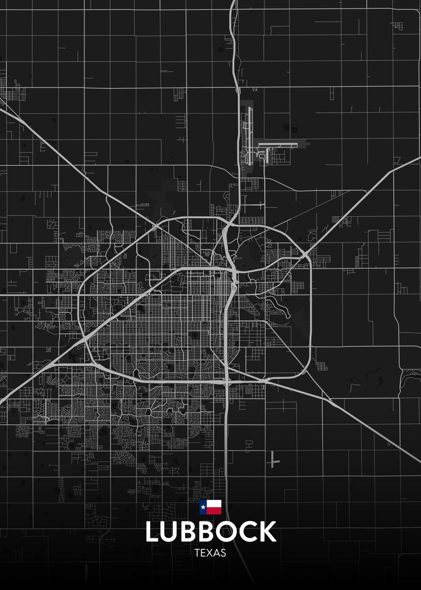 'Lubbock TX' Poster, picture, metal print, paint by IMR Designs | Displate