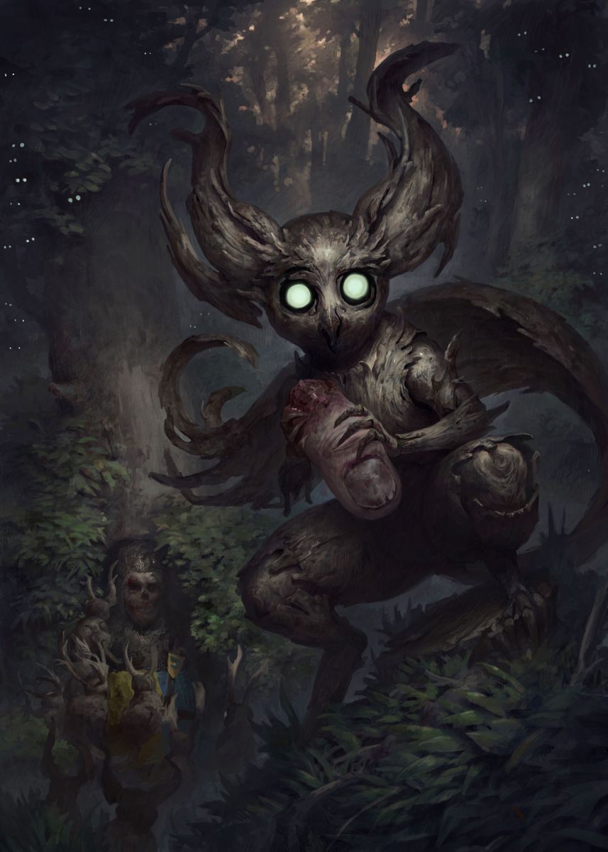 'Oakcritters' Poster, picture, metal print, paint by GWENT | Displate