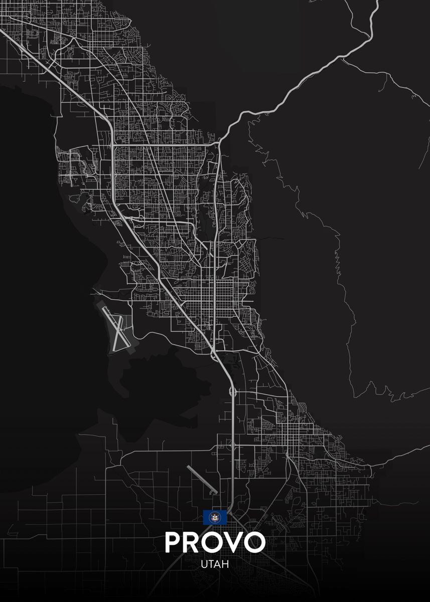 'Provo UT' Poster, picture, metal print, paint by IMR Designs | Displate