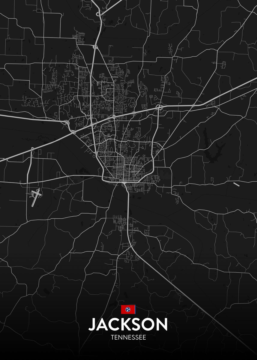 'Jackson TN' Poster by IMR Designs | Displate