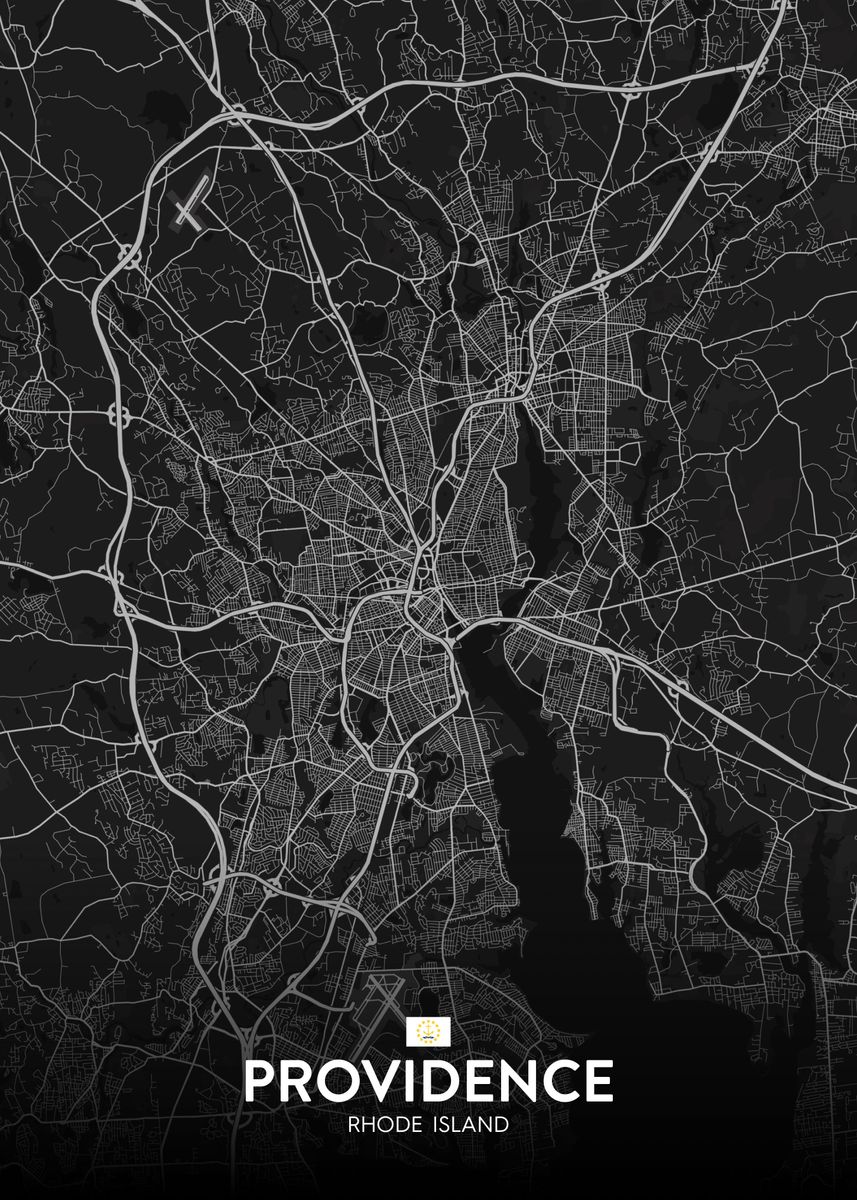 'Providence RI' Poster, picture, metal print, paint by IMR Designs ...