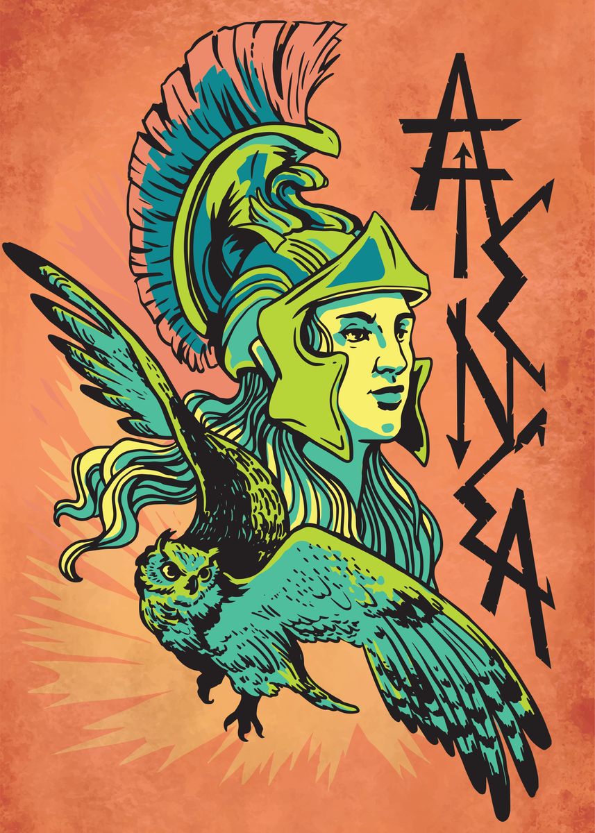 'Athena Greek Goddess' Poster, picture, metal print, paint by ...