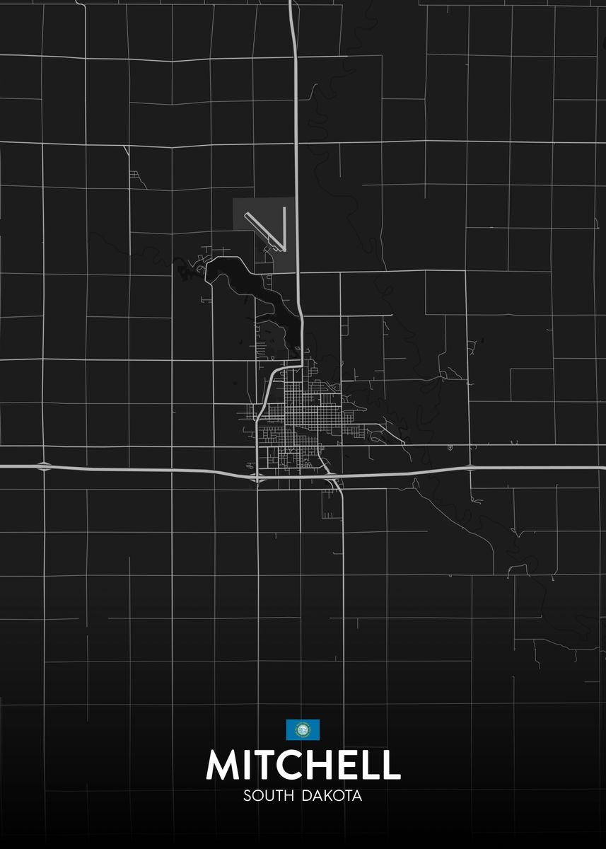 'Mitchell SD' Poster, picture, metal print, paint by IMR Designs | Displate