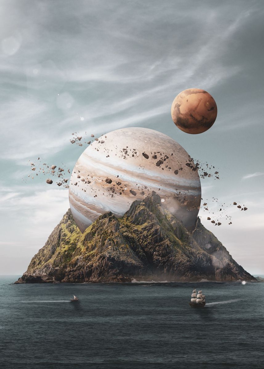 'ALIGNED' Poster, picture, metal print, paint by Ham | Displate