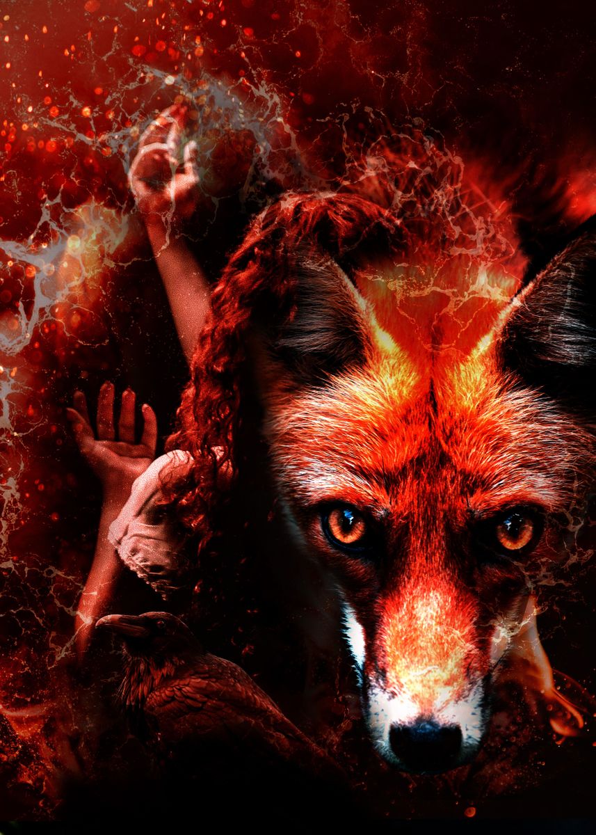 'Red Fox' Poster, picture, metal print, paint by Petru Lee van ...