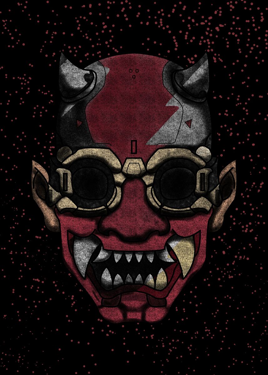 'El Diablo Head' Poster, picture, metal print, paint by Diaryzdotama ...