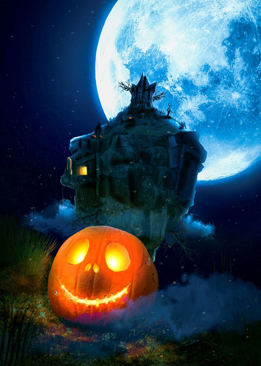 'Spooky Halloween' Poster by Sheila Siepracki | Displate