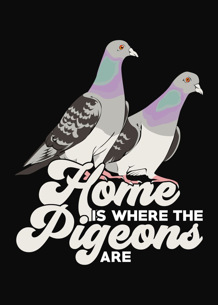'Pigeons Breeder Design' Poster by Marcel Doll | Displate