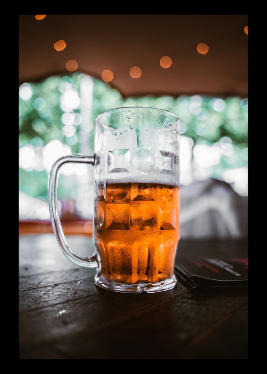 'Beer Drinker Drinking' Poster by Sebastian Wünsche | Displate