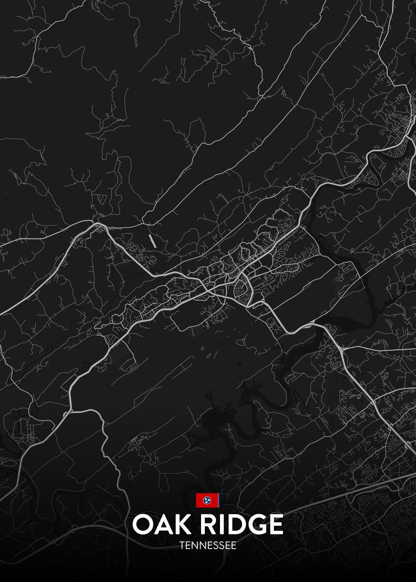 'Oak Ridge TN' Poster by IMR Designs | Displate