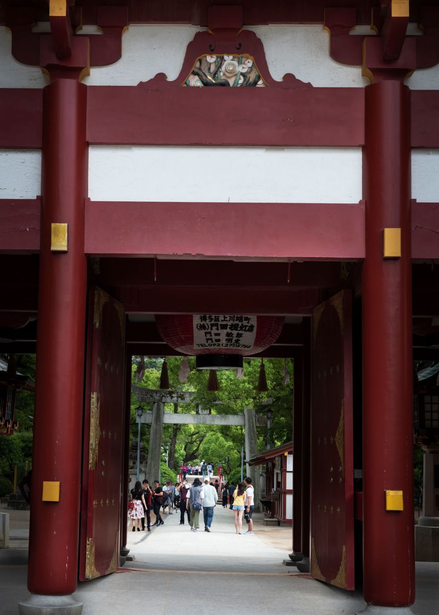 'Japanese Shrine' Poster by HanPing Tseng | Displate