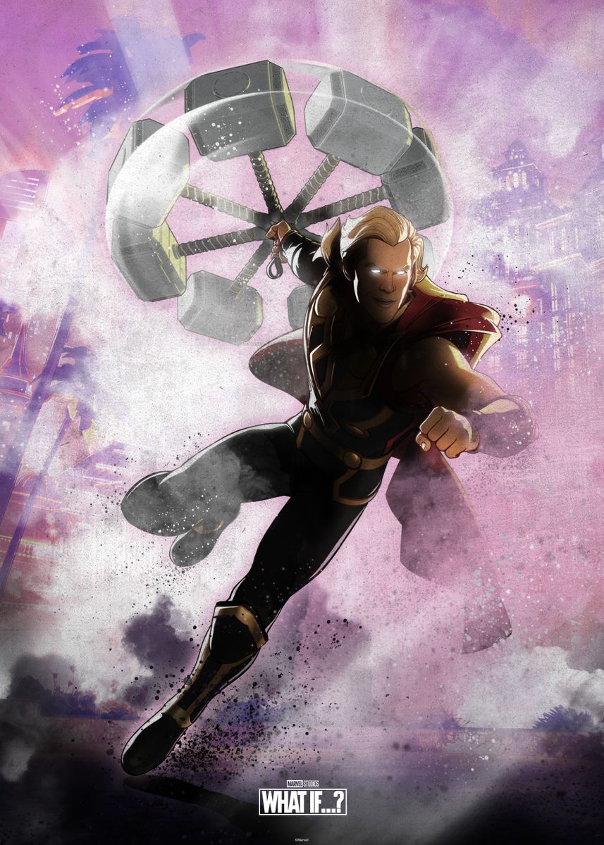 'What If - Thor Dark Edition' Poster, picture, metal print, paint by ...