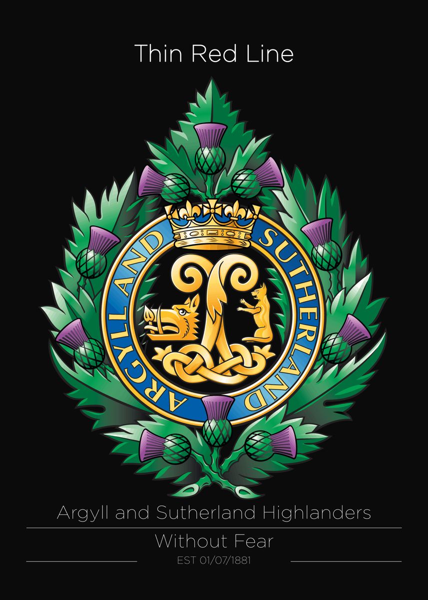 'AS Highlanders' Poster, picture, metal print, paint by Michael ...