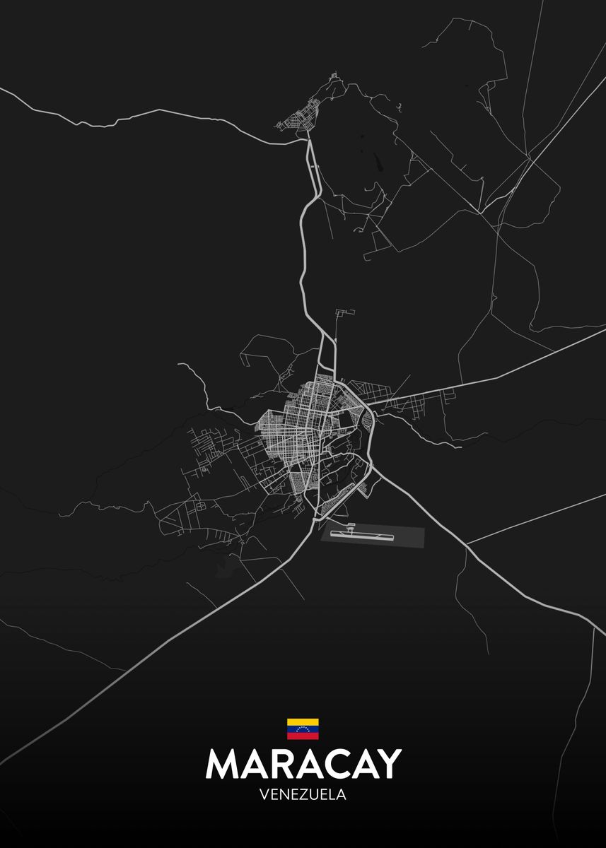 'Maracay VE' Poster, picture, metal print, paint by IMR Designs | Displate