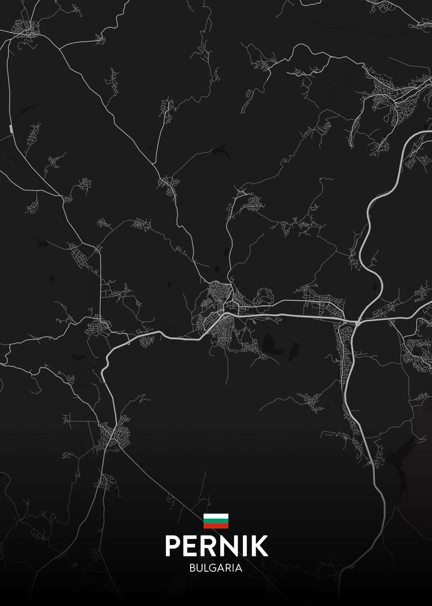 'Pernik BG' Poster, picture, metal print, paint by IMR Designs | Displate