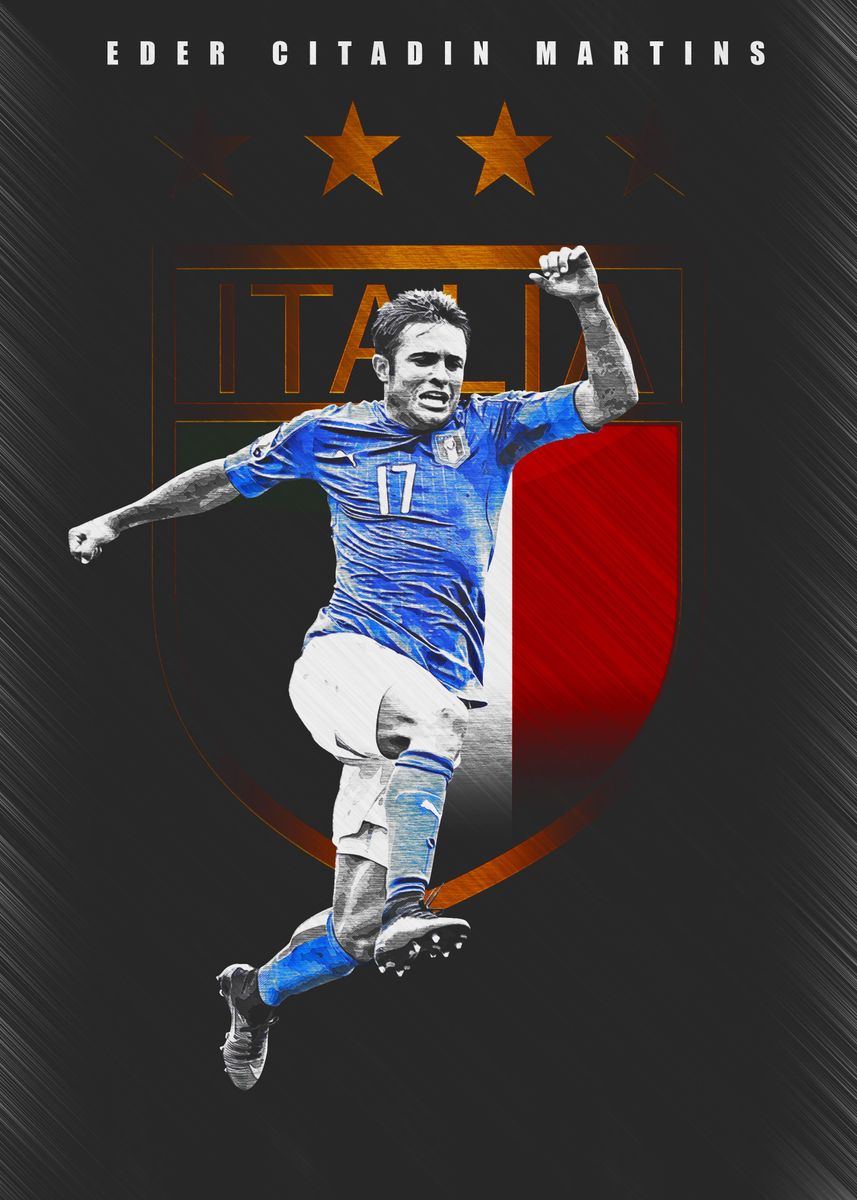 'Eder Citadin Martins Italy' Poster, picture, metal print, paint by ...