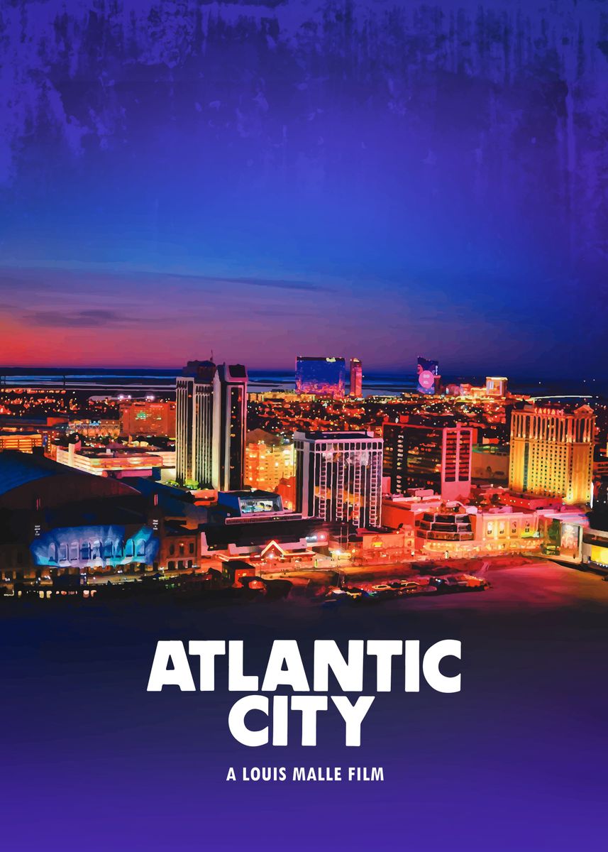 'Atlantic City' Poster, picture, metal print, paint by Bo Kev | Displate