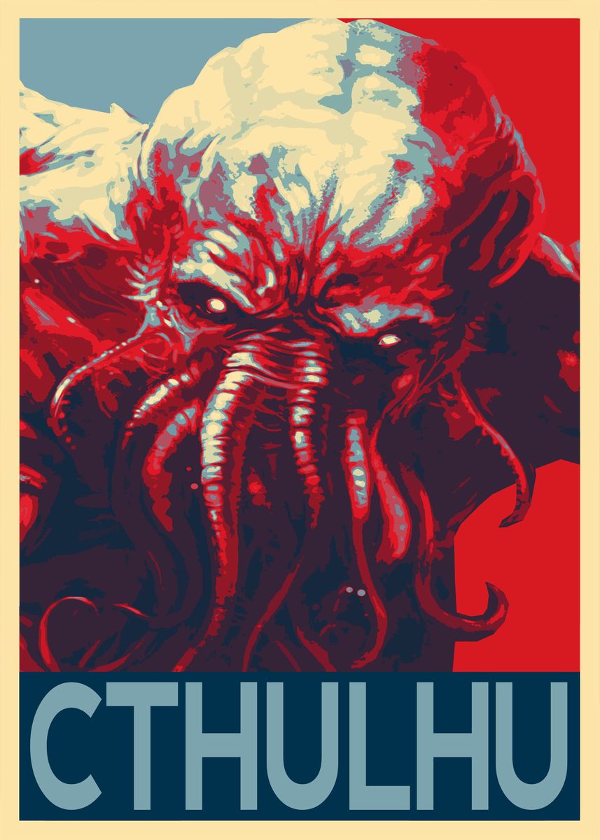 'Cthulhu' Poster, picture, metal print, paint by Nick Lopez | Displate