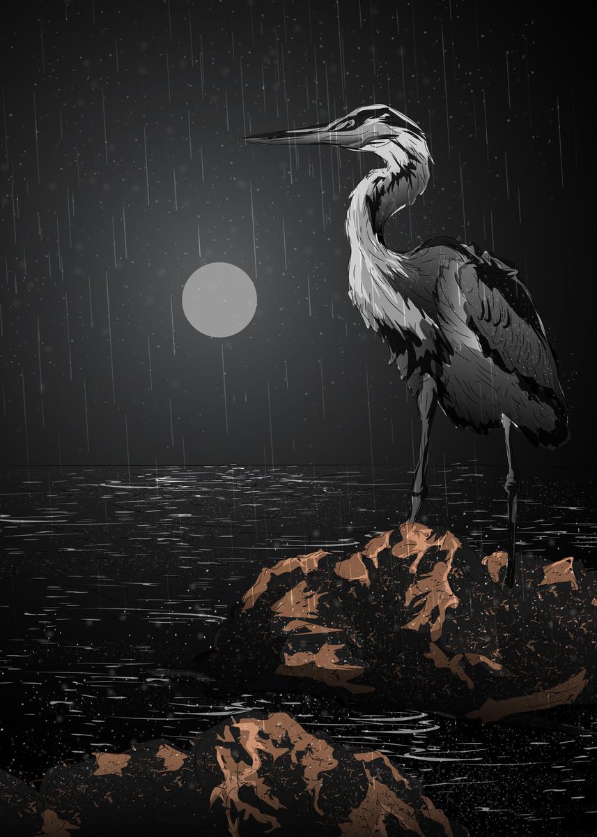 'Crane Tropical Maldives' Poster by Shamoon Ibrahim Rasheed | Displate