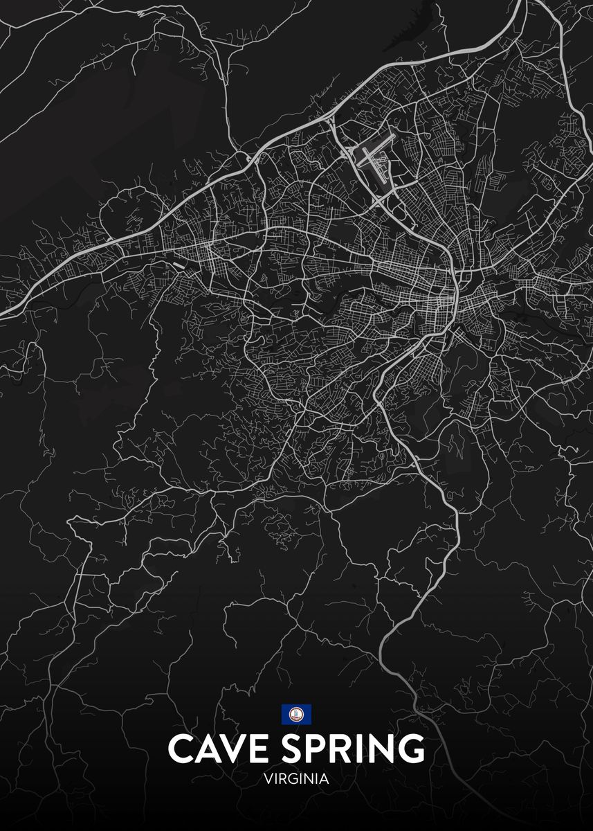 'Cave Spring VA' Poster, picture, metal print, paint by IMR Designs ...