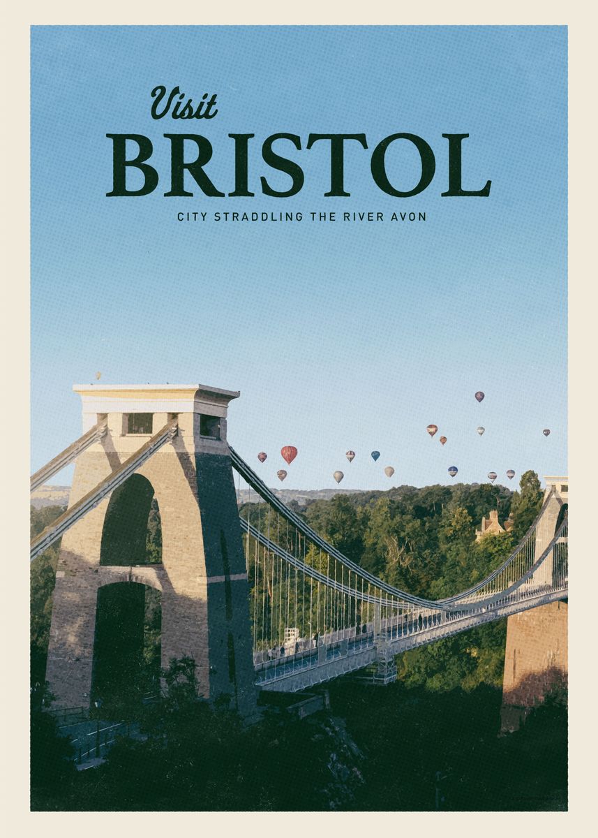 'Visit Bristol' Poster by Mercury Club | Displate