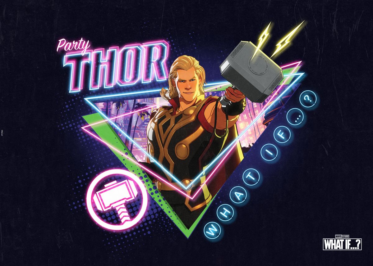 'What If - Party Thor' Poster by Marvel | Displate