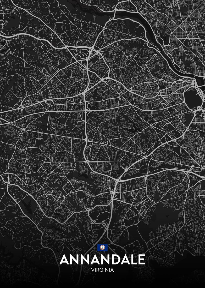'Annandale VA' Poster by IMR Designs | Displate